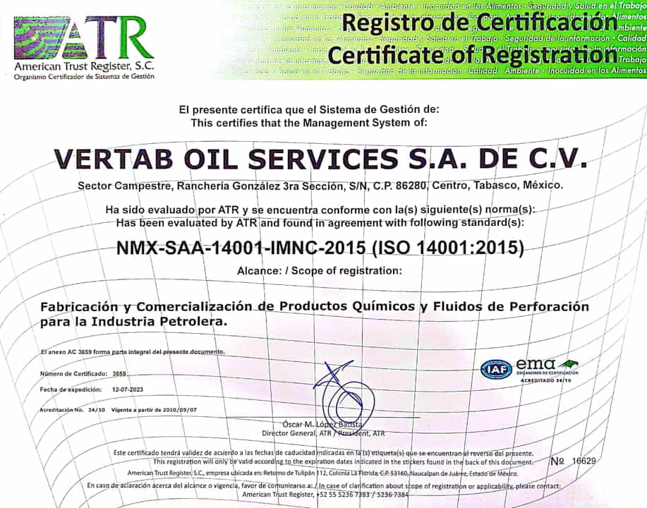 VERTAB OIL SERVICES | Nosotros
