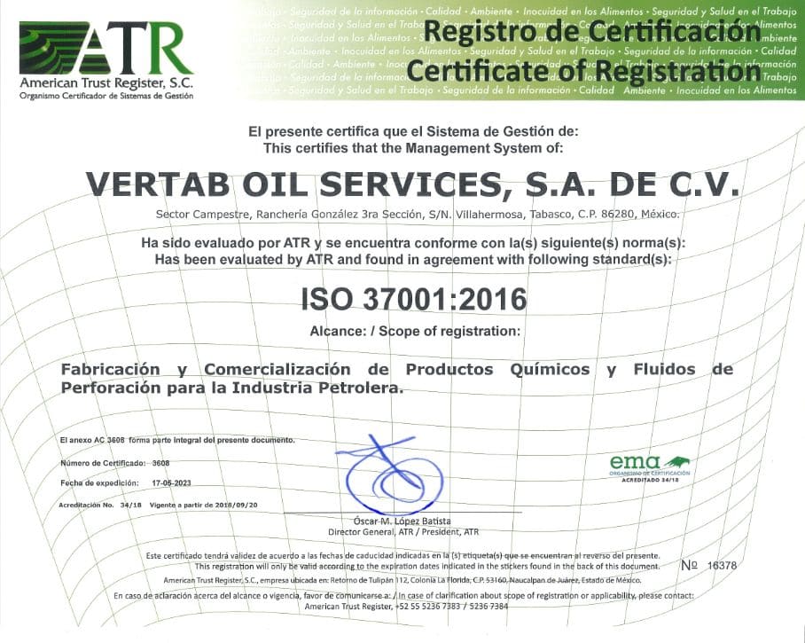 VERTAB OIL SERVICES | Nosotros