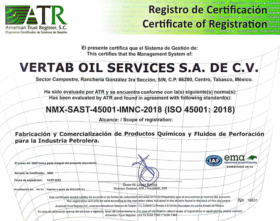 VERTAB OIL SERVICES | Nosotros