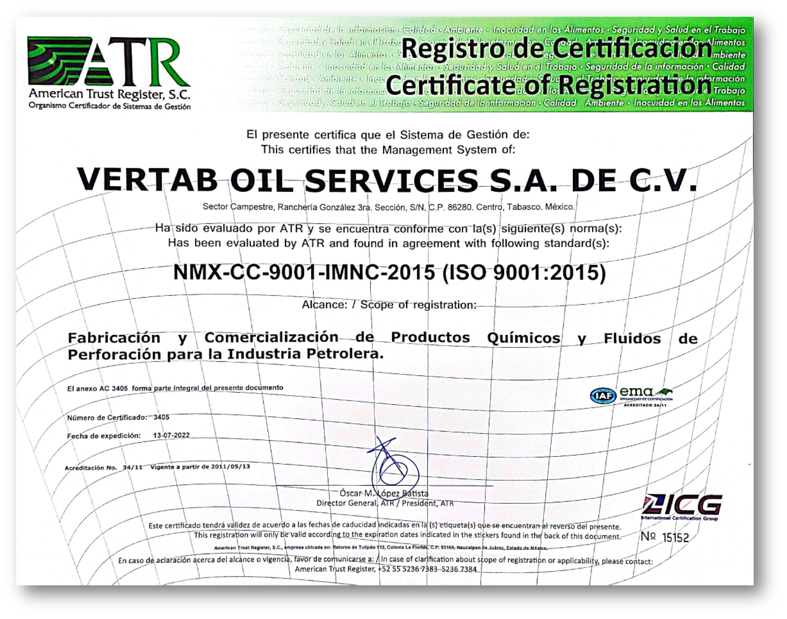 VERTAB OIL SERVICES | Nosotros